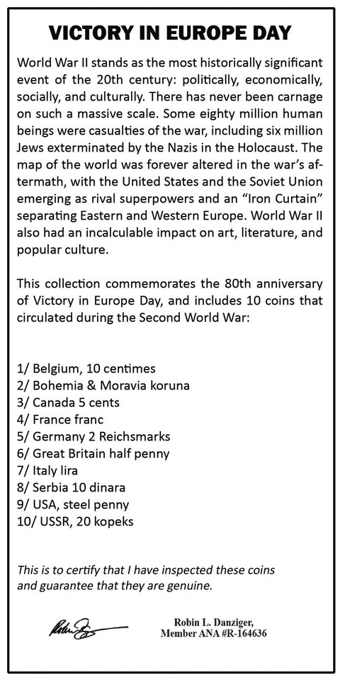 V-E DAY - 10 Coin Deluxe Box Set - World War II European Theater Coins of WWII | eBay