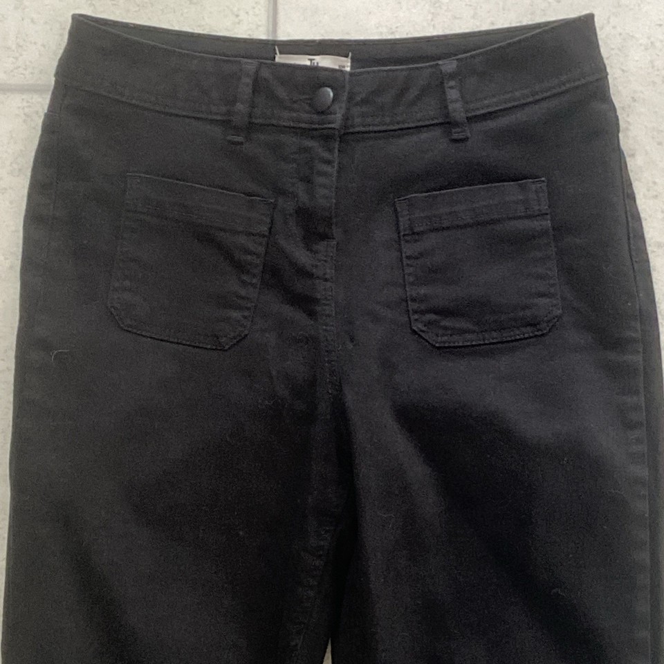 Black Denim Flares/ Jeans Size 10 | eBay UK