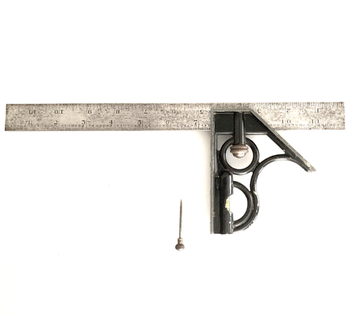 Vintage UNION TOOL CO. 12" Combination Carpenters Square W/Scribe | eBay