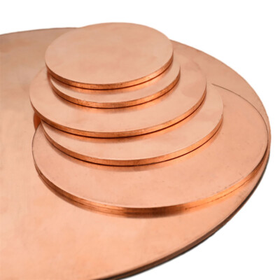 Copper Discs Round 0.3mm - 6mm Copper Metal Discs Round Solid Copper ...