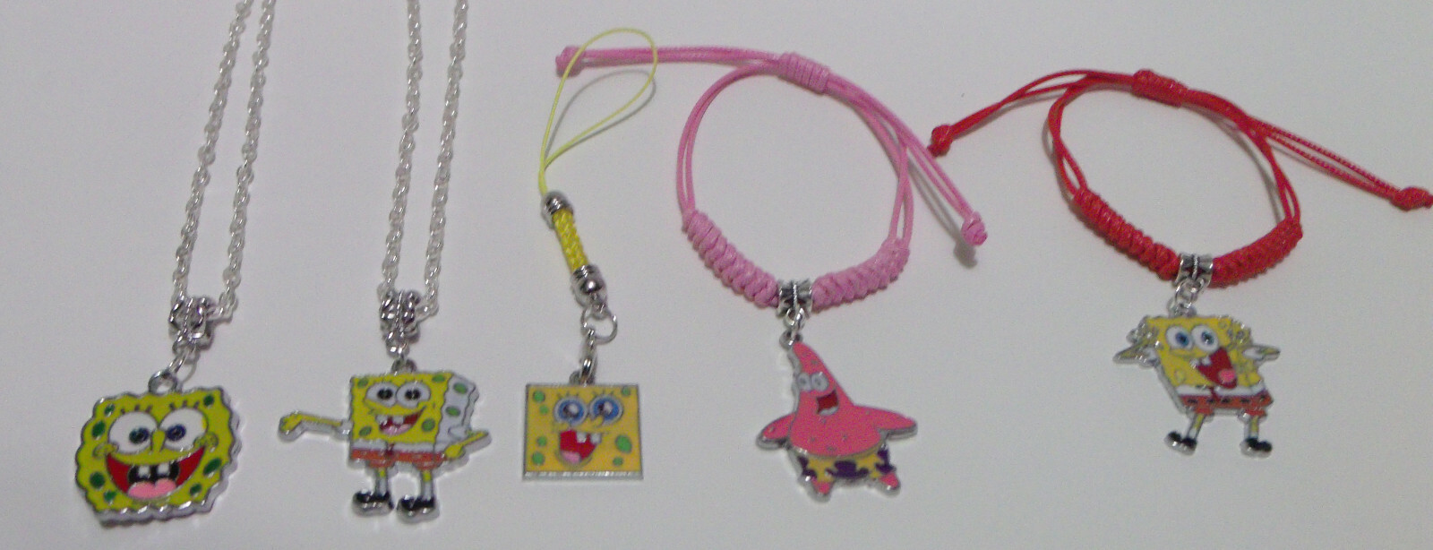 Spongebob Earrings Necklace Bracelet Spongebob Pendant for Cell Phone ...
