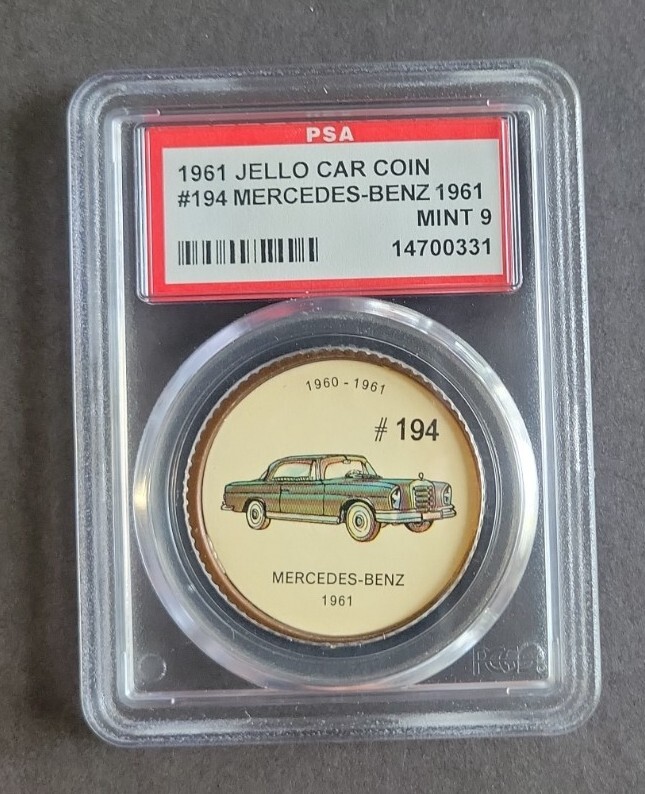 Mercedes-Benz 1961 Jello Car Coins '61 #194 PSA 9 Mint (POP 1 NONE ...