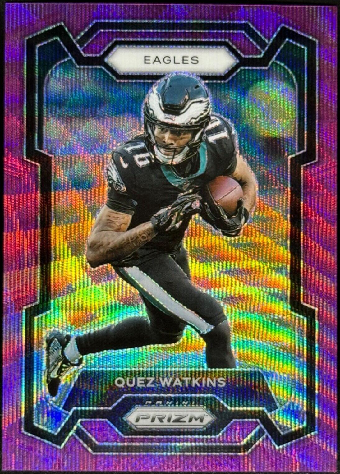 2023 Panini Prizm - Quez Watkins #246 Purple Wave Prizm /99 for sale ...
