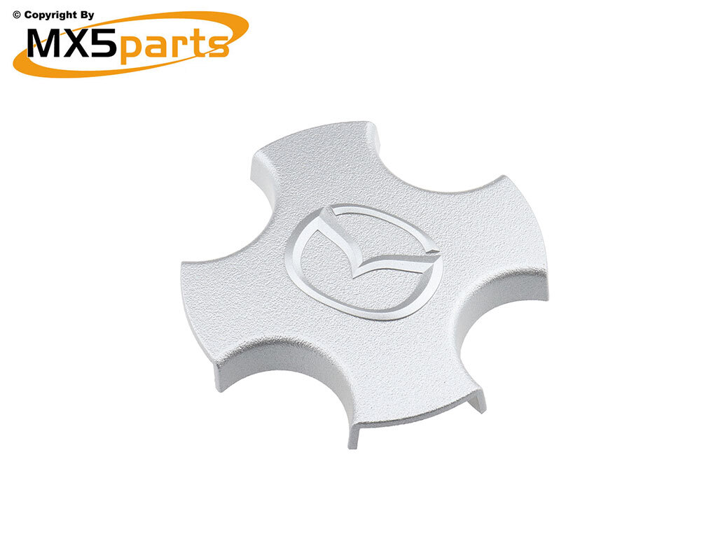 MX5 Alloy Wheel Centre Cap Rough Silver Finish Genuine Mazda MX-5 Mk2 ...
