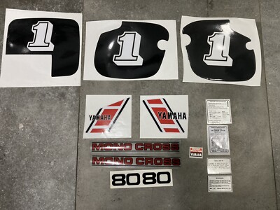 yamaha 1983 YZ80K Full Decal Set/ Including Printed Laminated ...