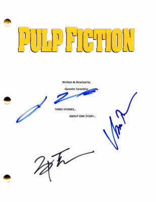 Pulp Fiction Cast Signed Autograph Full Movie Script - Quentin ...