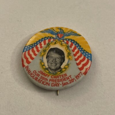 1977 President Jimmy Carter Inauguration Day Campaign Pin Pinback ...