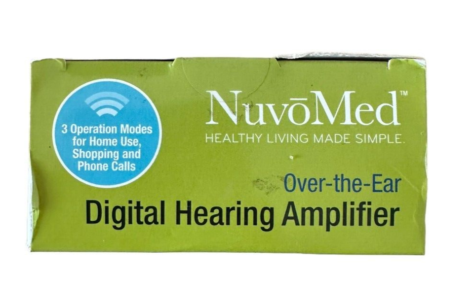 NuvoMed Over-the-Ear Hearing Amplifier With Case & Accessories | eBay