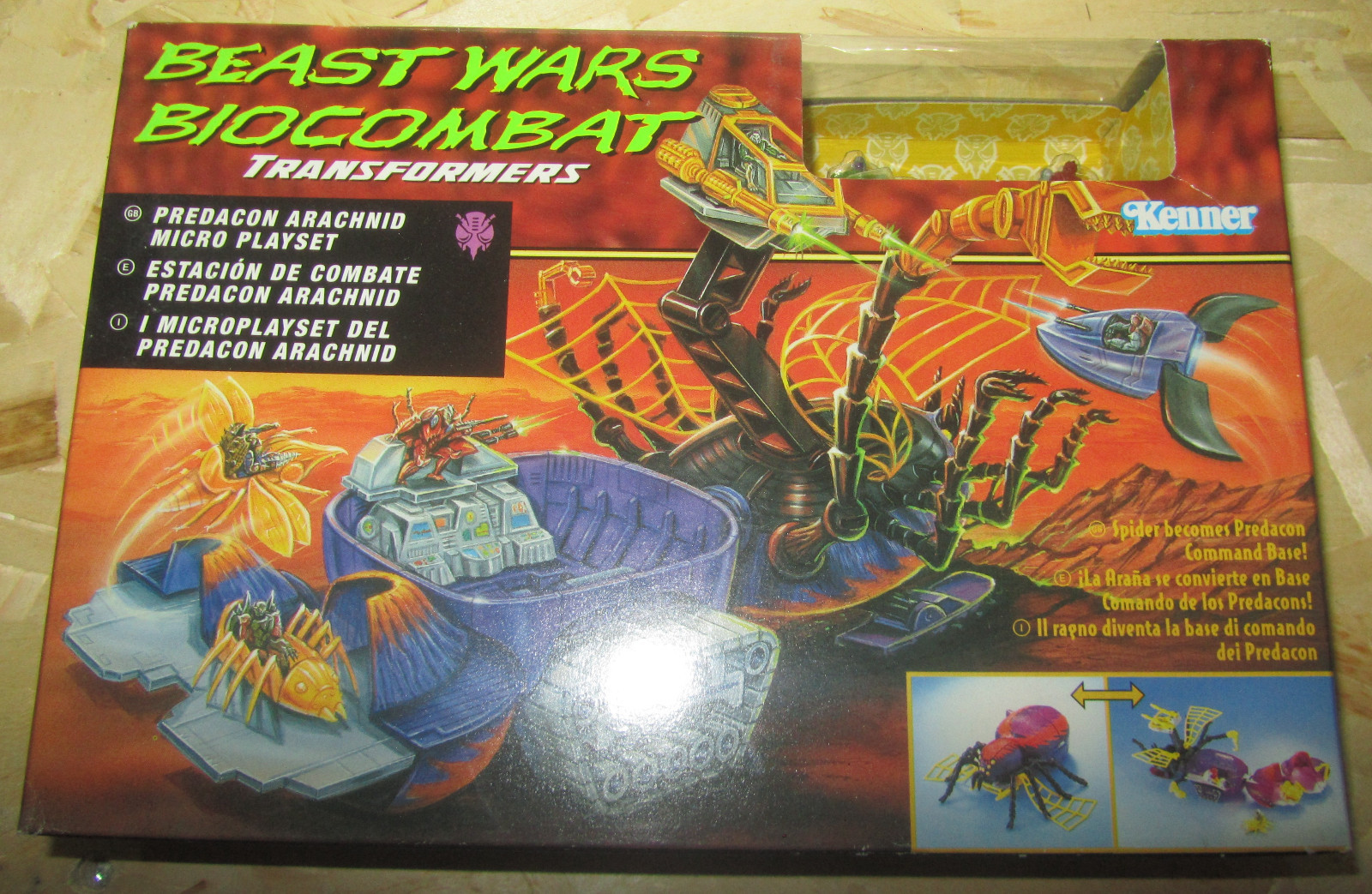 TRANSFORMERS BIOCOMBAT BEAST WARS PREDACON ARACHNID MICRO PLAYSET MISB ...