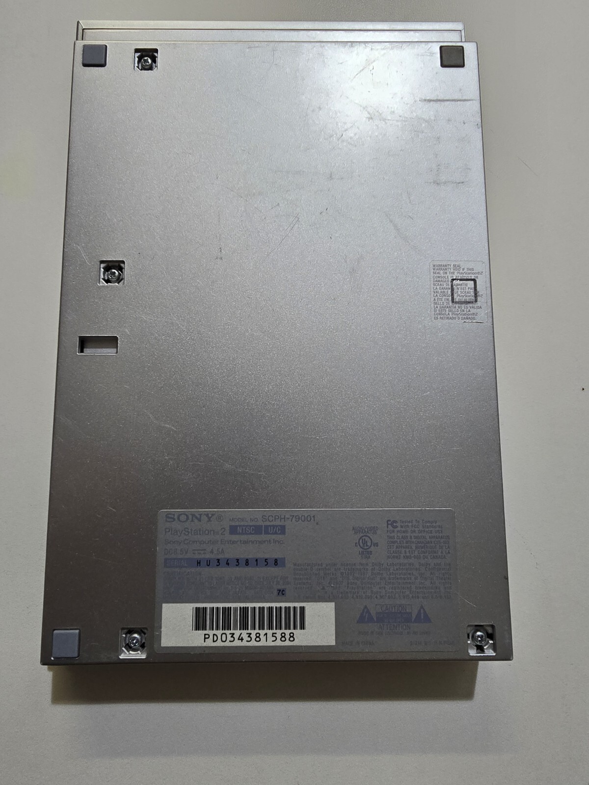 Sony SCPH-79001 Playstation 2 slim Game Console - Silver for sale ...