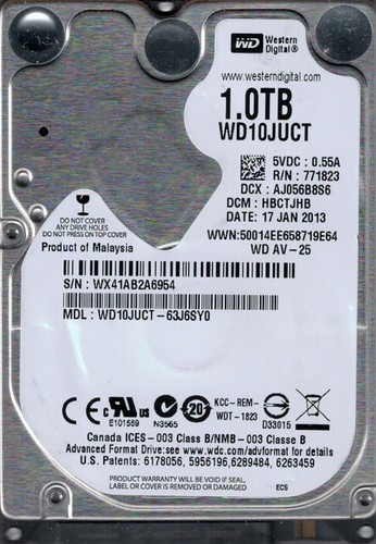 WD10JUCT-63J6SY0 DCM: HBCTJHB WX41A Western Digital 1TB | eBay Australia