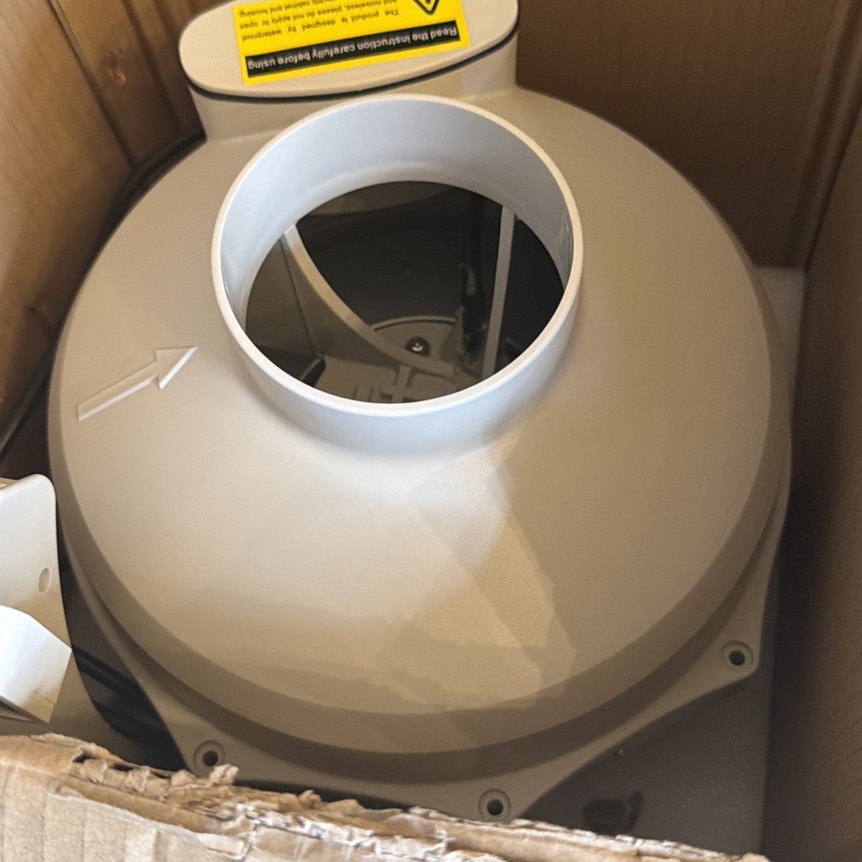 4 Inch Radon Fan, Quiet 260CFM Radon Mitigation System Inline Duct Fan ...
