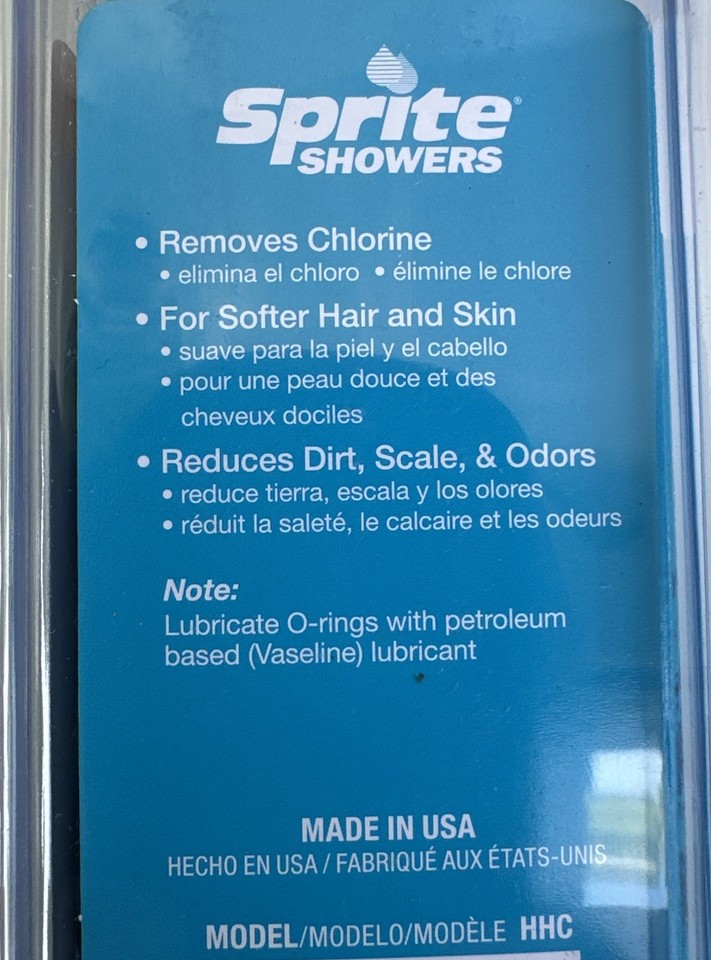 Sprite Shower Filter 2PK Replacement Cartridge Model HHC with Chlorgon ...