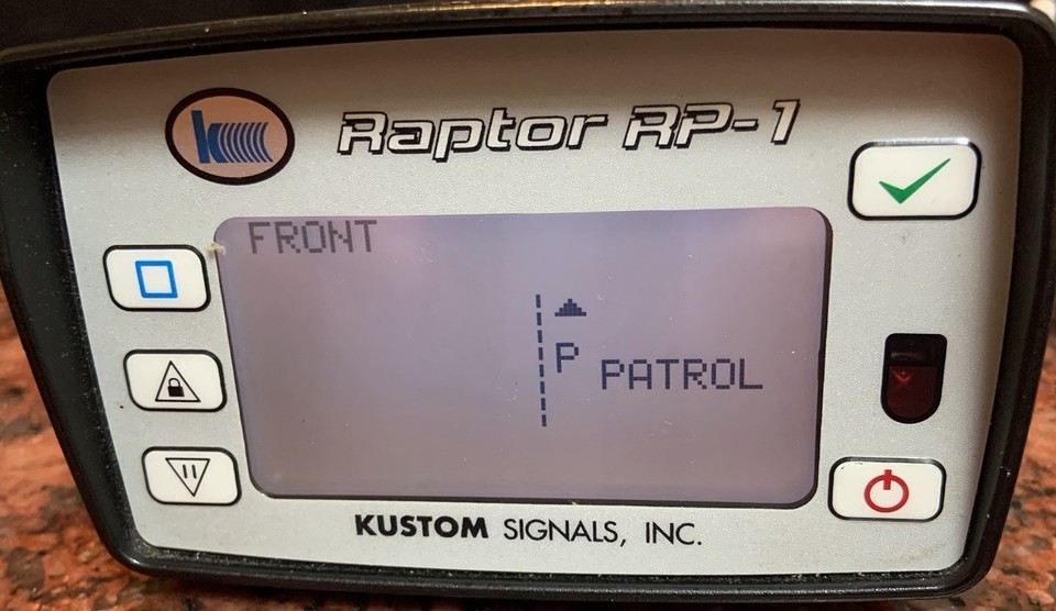 Kustom Signals Raptor RP1 Police Radar Dual K Same Lane Fast W/ Pelican ...