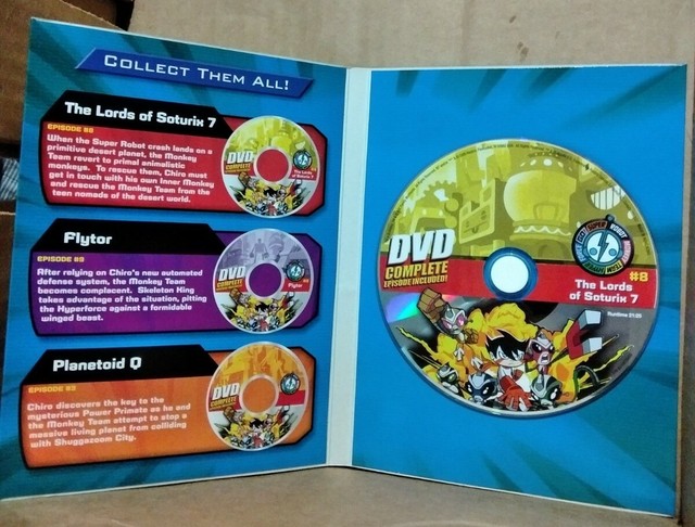 Super Robot Monkey Team Hyper Force Go! 3 DVDs and 3 Cases Planetoid Q ...