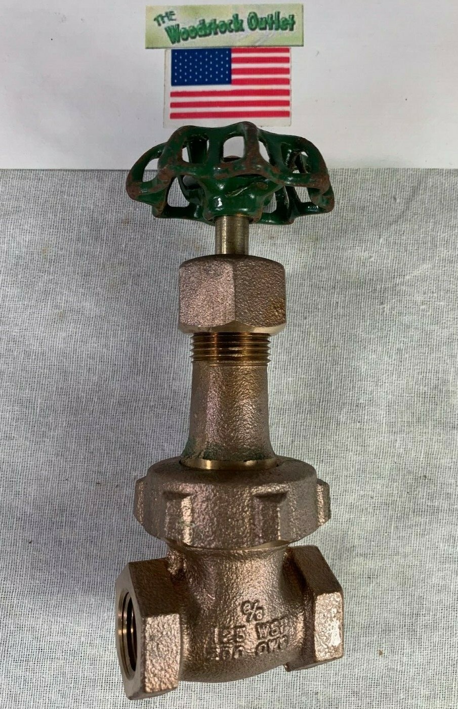 Jenkins 3/8" NPT Threaded 200 OWG Brass Gate Valve HEAVY GAUGE STEAM ...