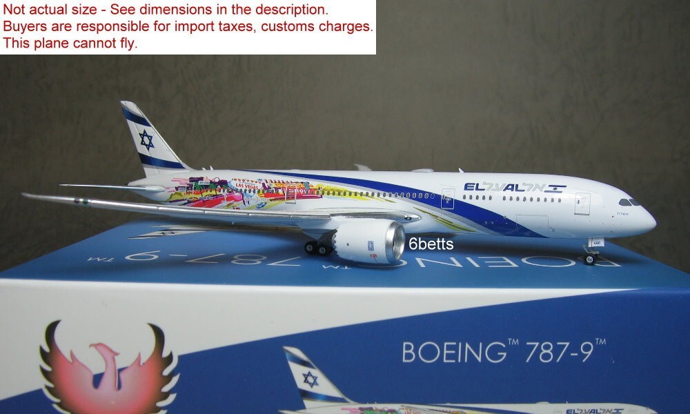 Phoenix 1/400 ElAl B787-9 4X-EDD San Fran-Las Vegas 11621 Diecast model ...
