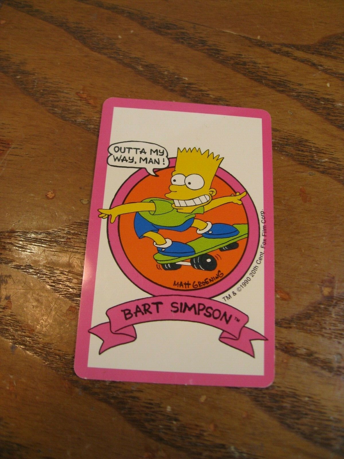 Simpsons Wallet Cards - No Value - Bart Simpson, The Simpsons, Lisa ...