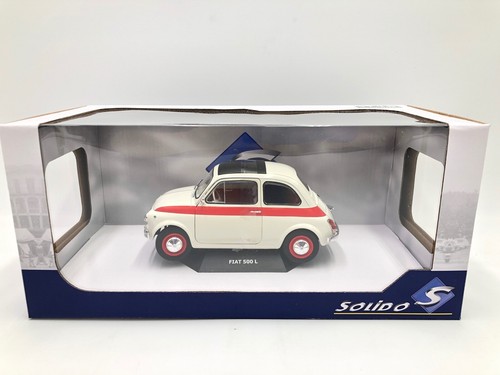 1/18 Solido Fiat 500 L Nuova 500 Sport 1960 Neuf Boite Livraison ...