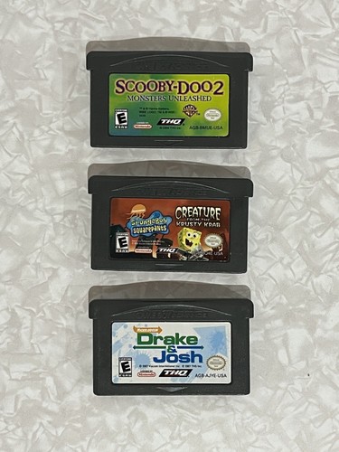 Nintendo Gameboy Advance Drake & Josh, Scooby-Doo 2, SpongeBob ...