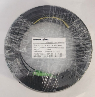 Fiber Optic Assembly G657A2 SC/APC-SC/APC PerfectVision 75 M(250 FT ...