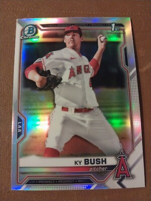 2021 KY BUSH BOWMAN CHROME REFRACTOR ROOKIE CARD RC #BDC-149 ANGELS | eBay