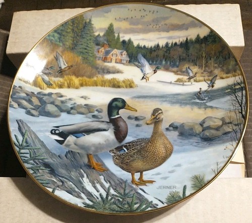 Vintage 1986 Living With Nature "The Mallard" Bart Jerner Collector's ...