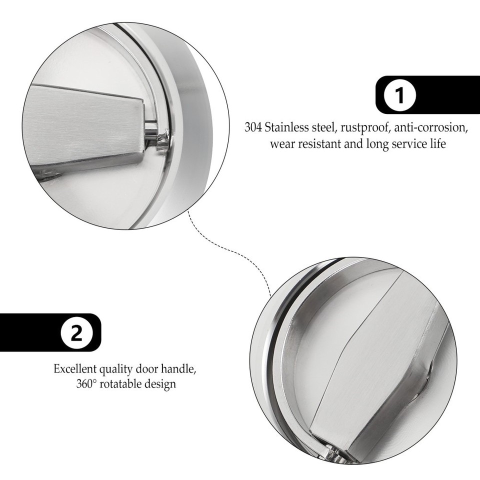 2 Pcs Invisible Cabinet Handles Concealed Cupboard Recessed Pulls ...