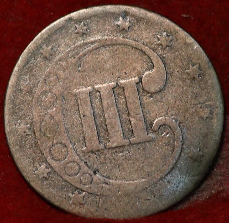 18?? Philadelphia Mint Silver Three Cent Coin | eBay