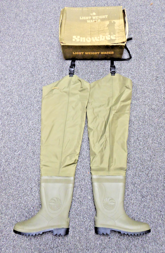 NEW Snowbee Light Weight Hip Wader Boots UK 7 (EU 41) PVC 210D Cleated ...