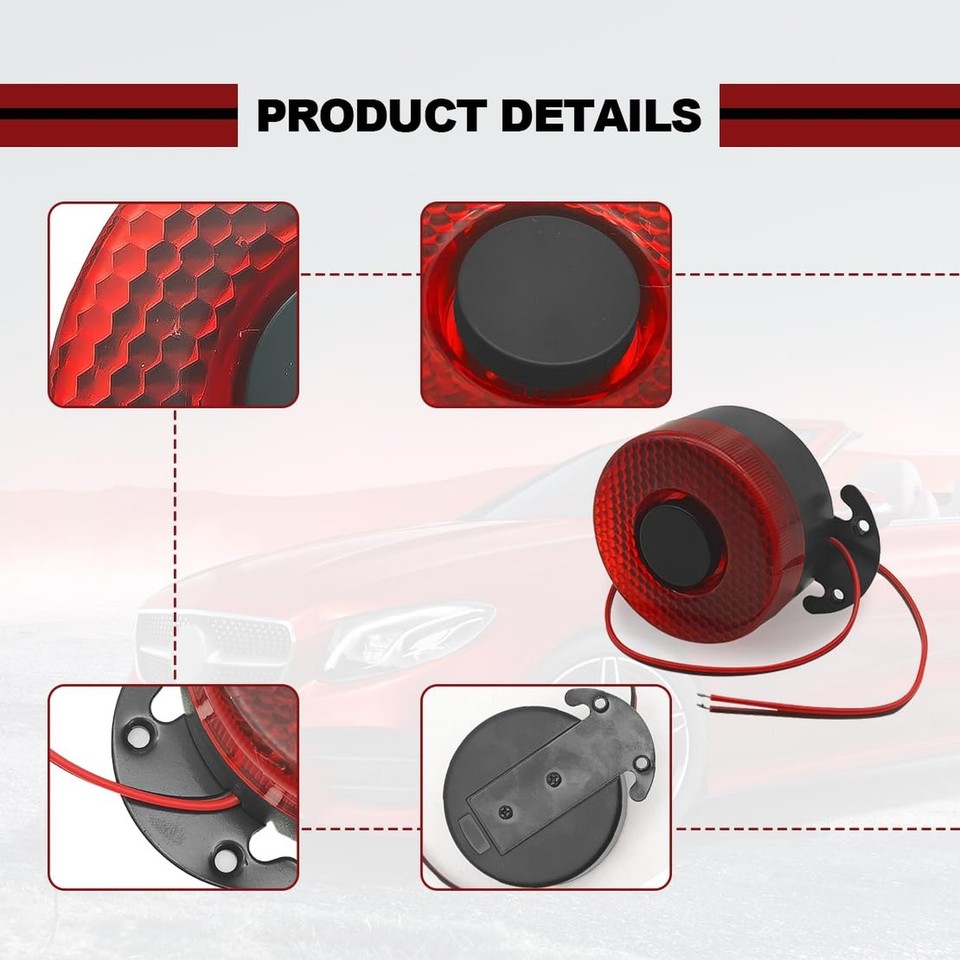 Car Back-up Alarm - 12V/24V 105dB Backup Horn Auto Warning - Reverse ...