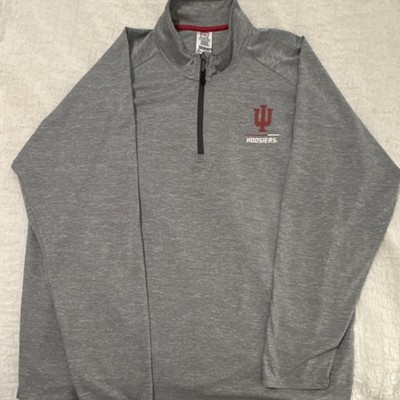 IU Indiana Hoosiers Gray 2XL Quarter-Zip Pullover Sweatshirt | eBay