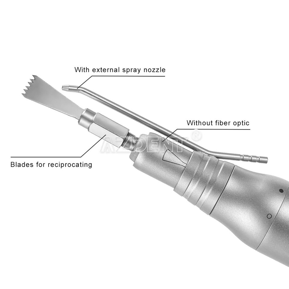 Dental Surgical Straight Saw Handpiece 4:1/ 3.2:1 Reciprocation with 3 ...