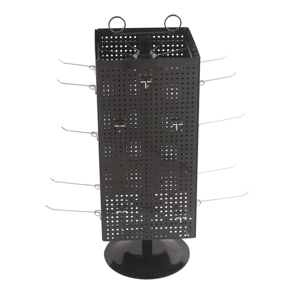 Pegboard 360 Rotating Display Stand, 4 Sided Spinning Peg Board Display ...
