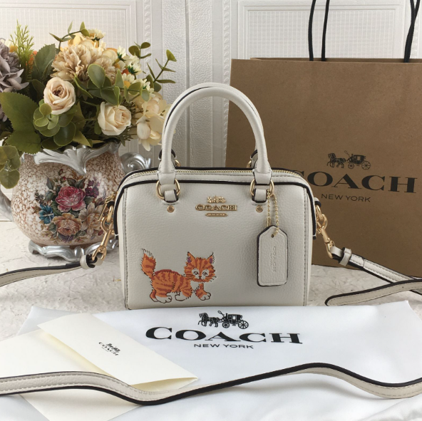 COACH Rowan MINI XS Dancing Kitten Cat Crossbody Bag Outlet | eBay