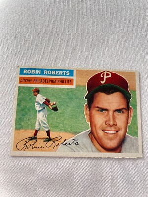 1956 Topps #180 Robin Roberts Baseball Card / A Beauty! | eBay