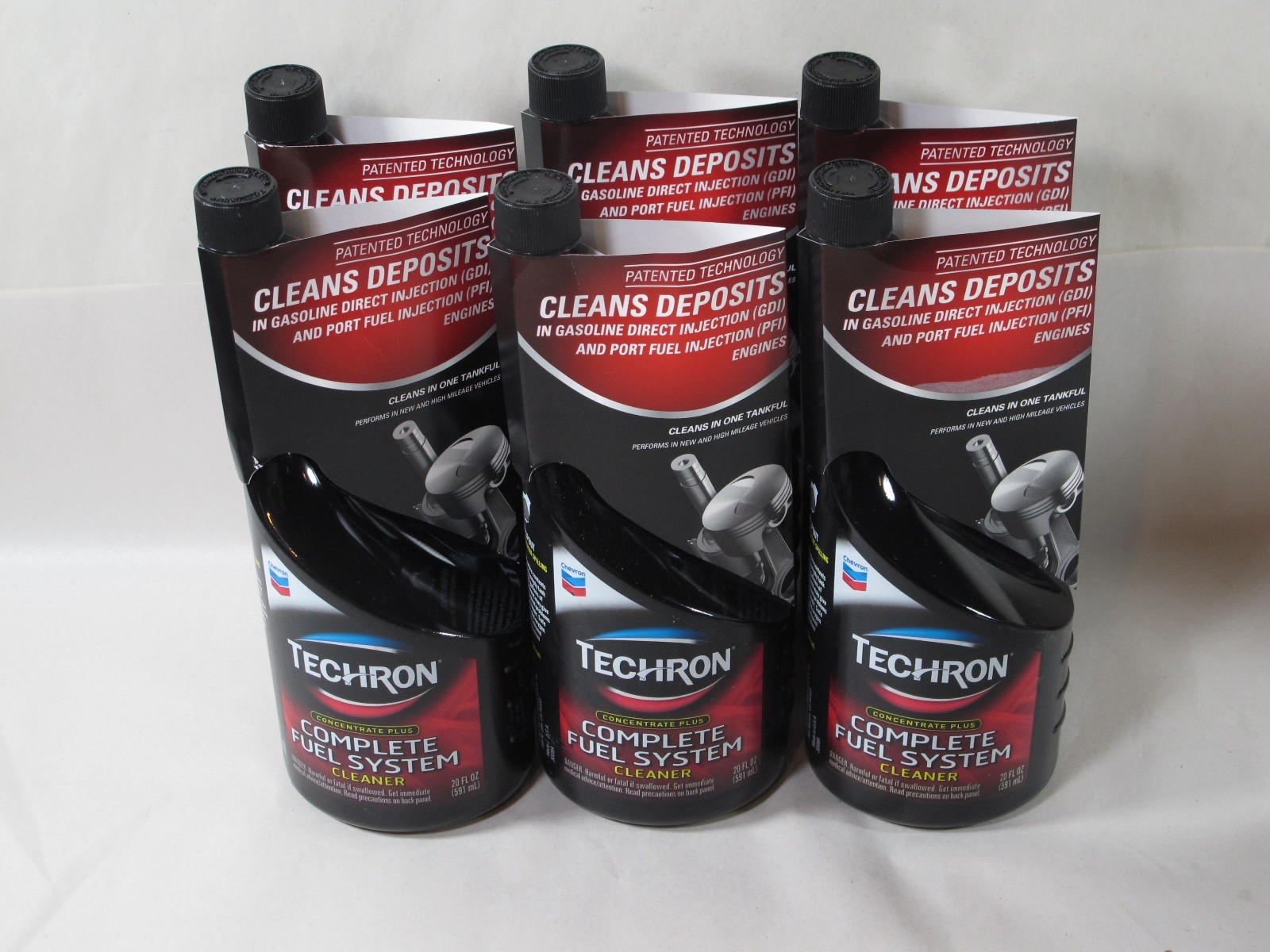 Chevron 65740-CASE 20 oz Techron Concentrate Plus Fuel System Cleaner ...