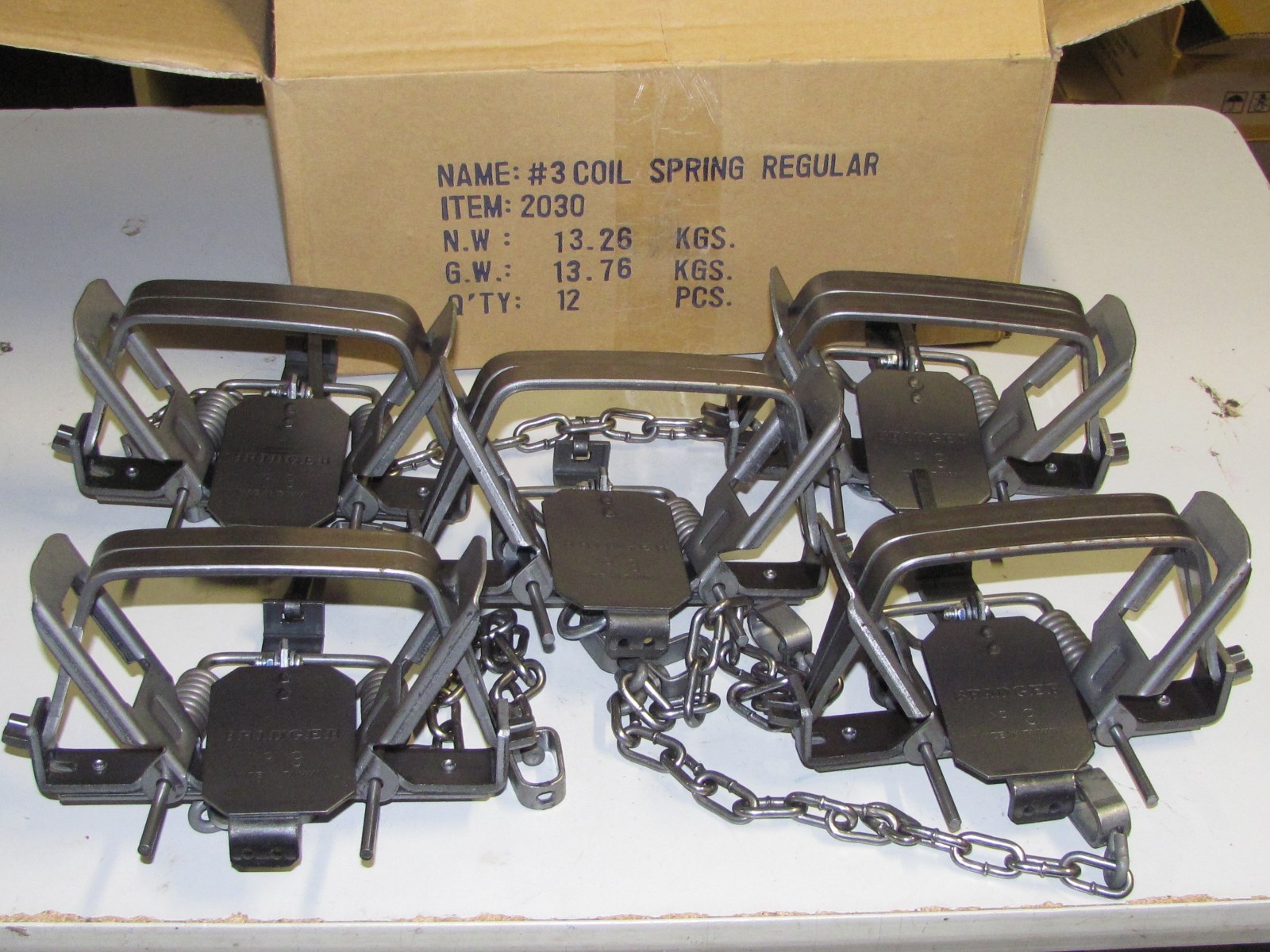 5 Bridger #3 coilspring 2Coil Spring Foothold Traps Coyote Fox Trapping ...