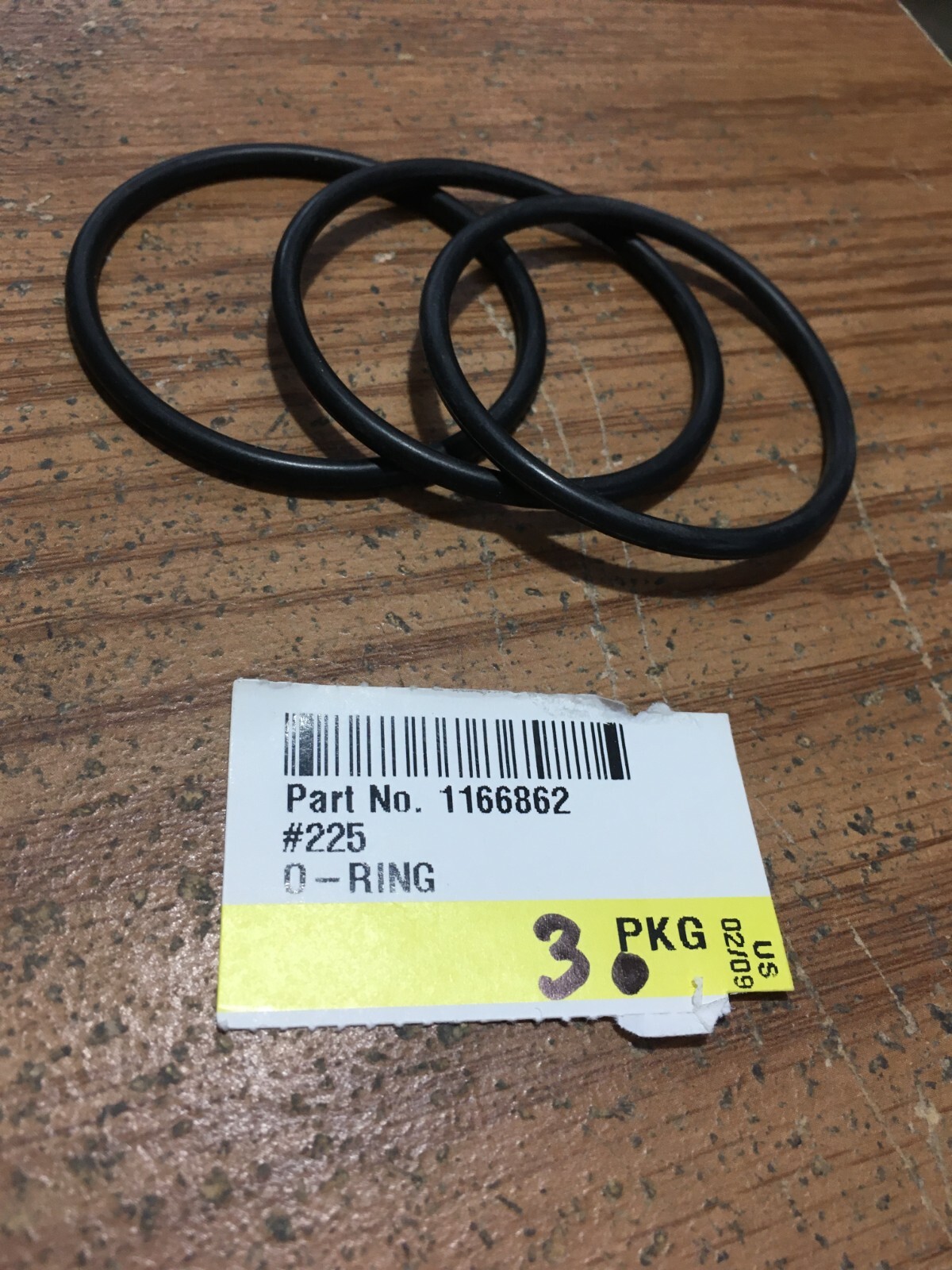 (3) DynaFlo® - #225 1-7/8"ID x 2-1/8"OD 0.139" Cross Section Nitrile ...