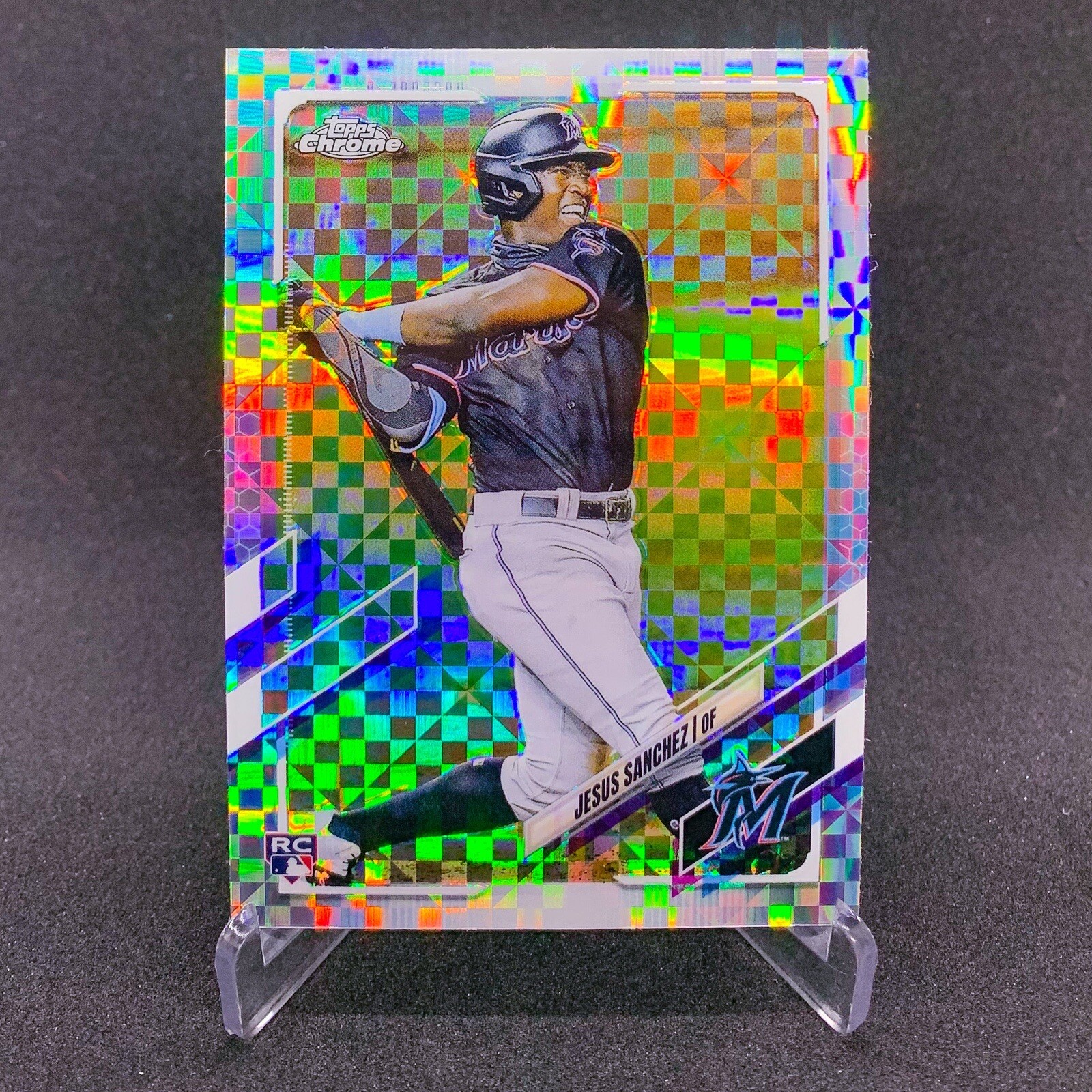 2021 Topps Chrome Jesus Sanchez XFractor Refractor Rookie RC #101 Non ...