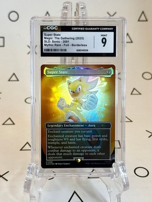 Super State Rainbow Foil Sonic Secret Lair Drop MTG Magic - CGC 9 Mint ...