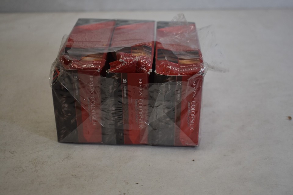 (3 Pack) Revlon ColorSilk Beautiful Color 30 Dark Brown New Distressed ...