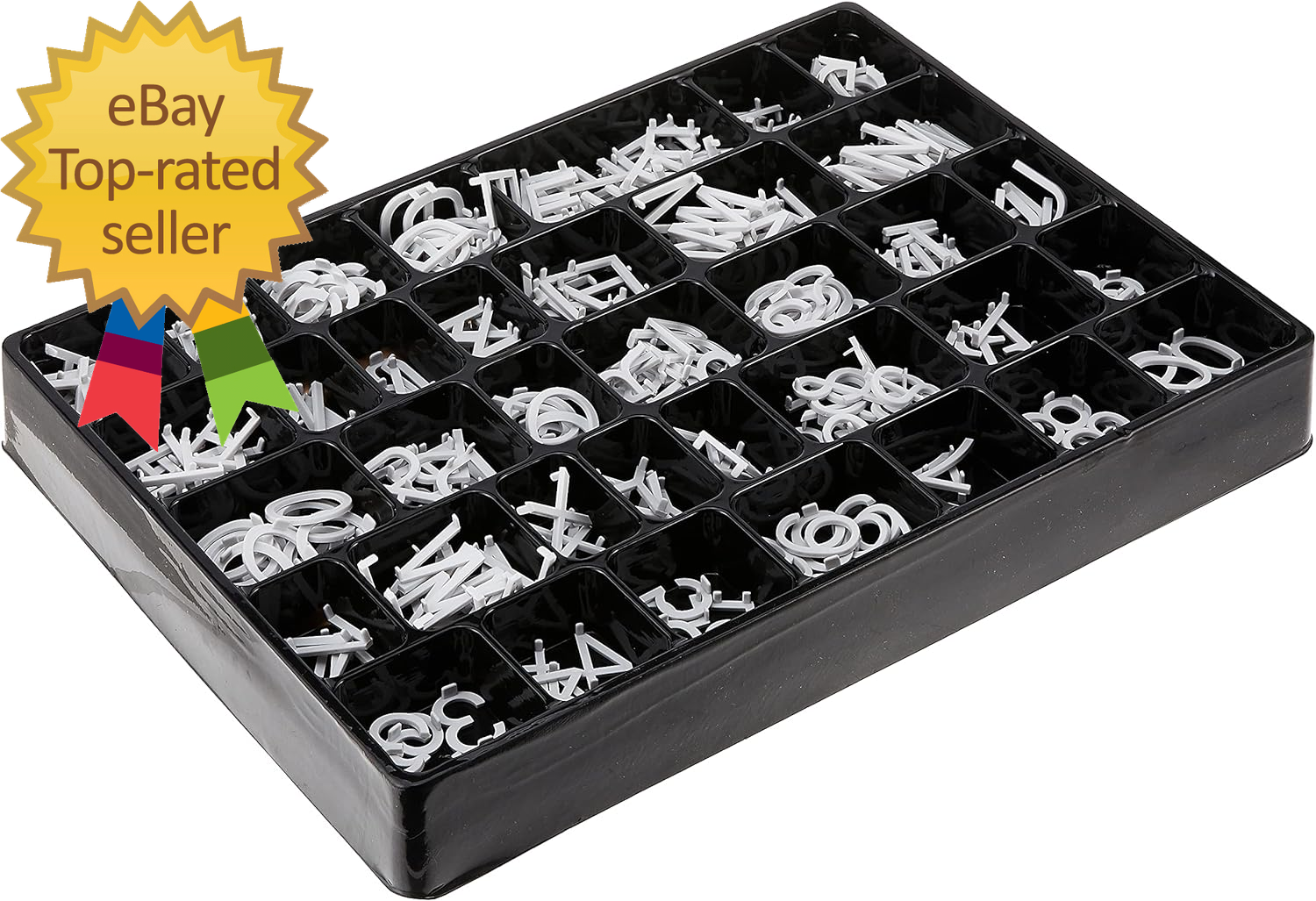 1 Inch Helvetica White 300 Letters Numbers | eBay