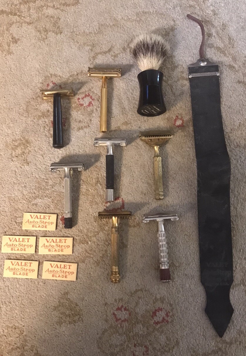 Large Lot Of Early Shaving Razors And Other Shaving Items | eBay