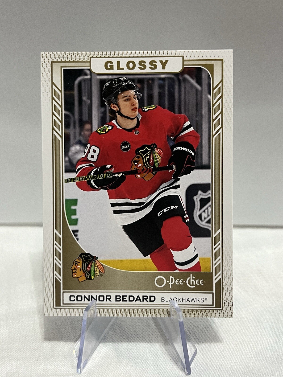 2023-24 Upper Deck Series 2 O-Pee-Chee Glossy Gold Connor Bedard RC #R ...