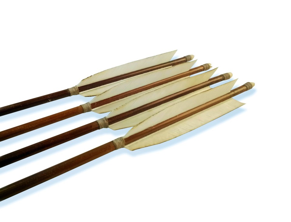 Long Kyudo Arrows, Traditional Japanese Yumi Bamboo Arrows 39 inch 100 ...
