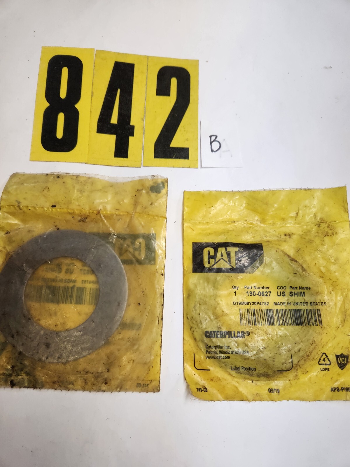 Lot 2x of BRAND NEW Shim Caterpillar 190-0627 | eBay