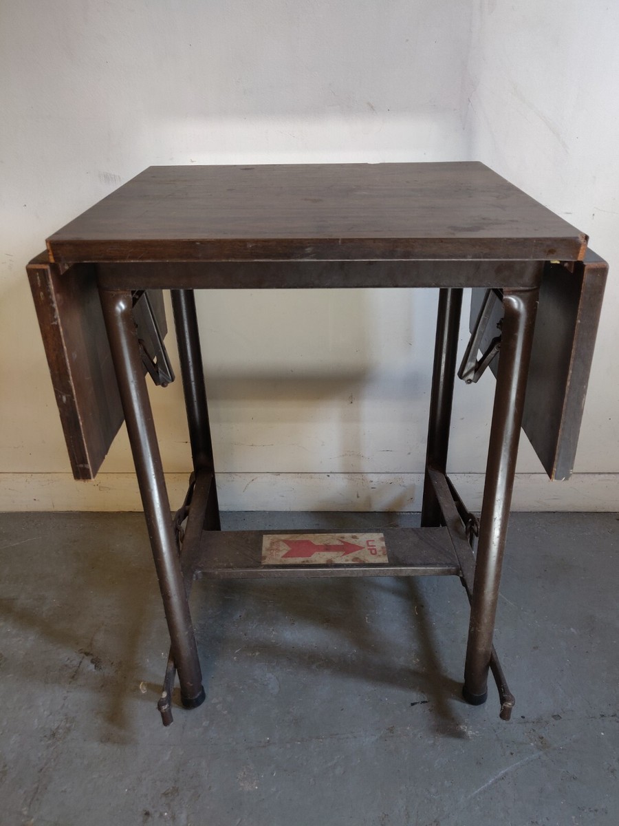 Vintage Metal Typing Table