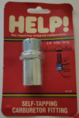 Self-Tapping ⅞" Carburetor Fuel Inlet Thread Bypass Fitting ⅜" Fuel ...