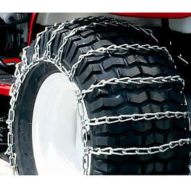 Maxtrac Snow Blower/Garden Tractor Tire Chains 2 Link Spacing Steel ...
